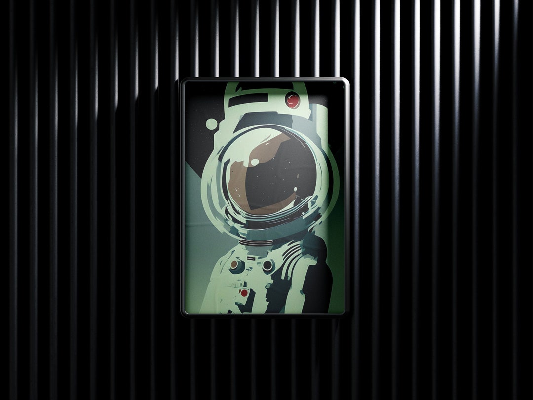 Abstract Printable Wall Art, Mid Century Modern Art of a Astronaut in ...