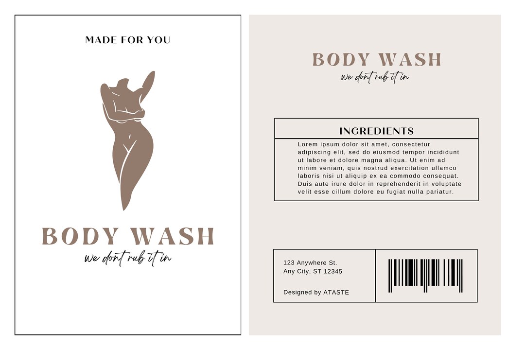 Printable Dispenser Labels, Design Soap Dispenser Labels, Soap Bottle ...