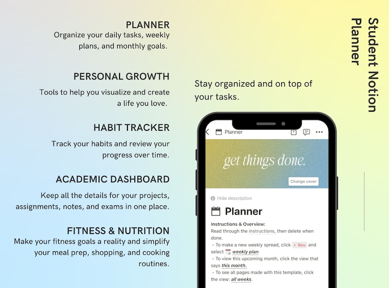Notion Template Student Planner, Academic School Planner for Notion ... Notion Template Student Planner, Academic School Planner for Notion ...