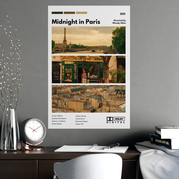 Midnight in Paris Movie Poster - Etsy