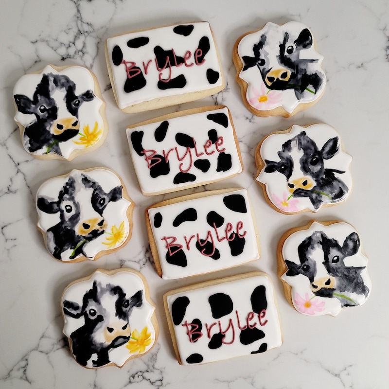 Cow Cookies - Etsy