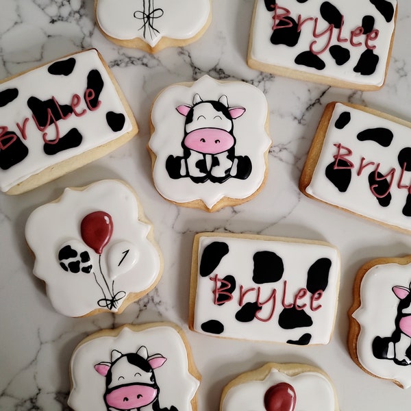 Cow Cookies - Etsy