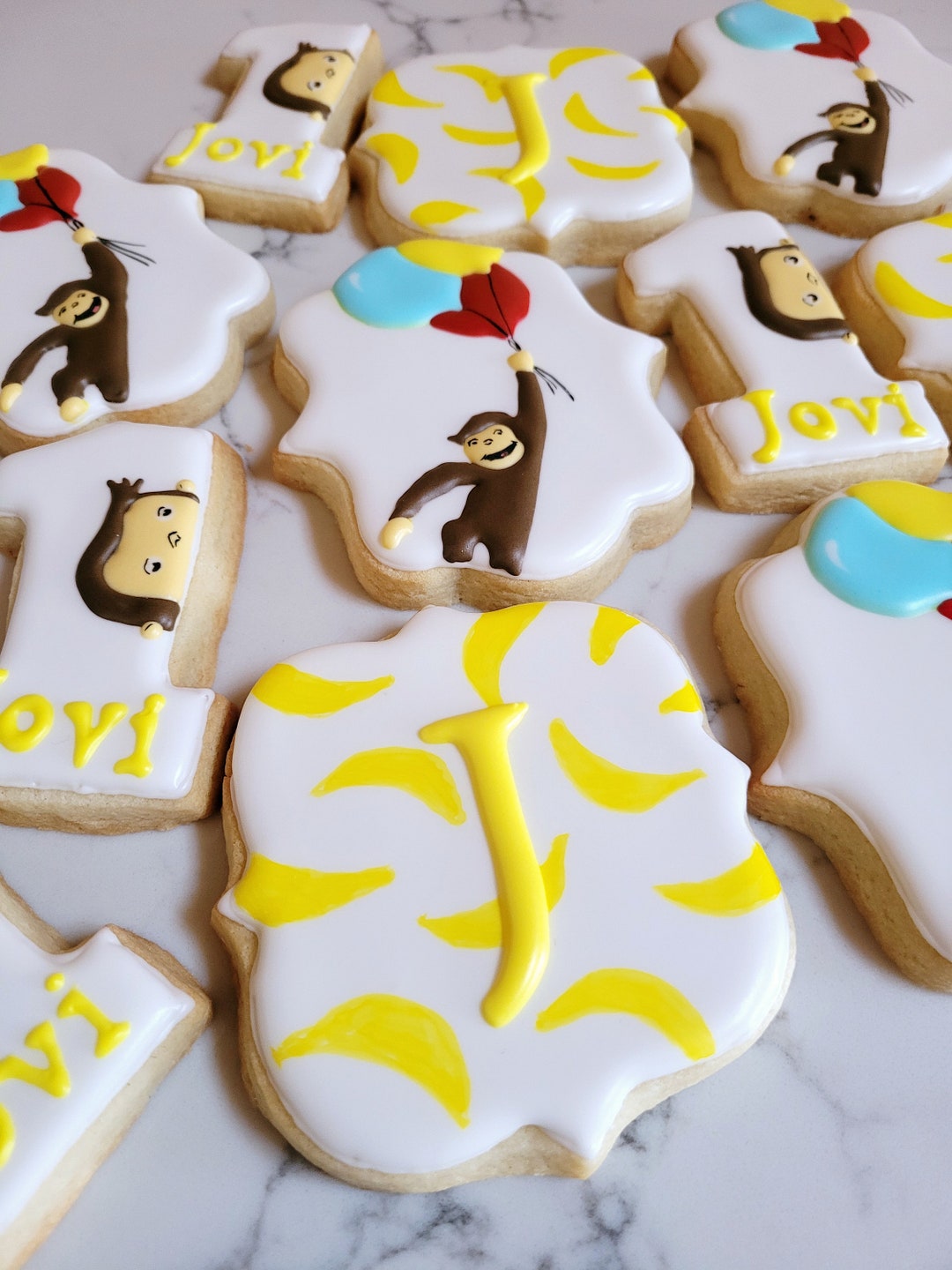 Curious George Bananas Sugar Cookies - Etsy