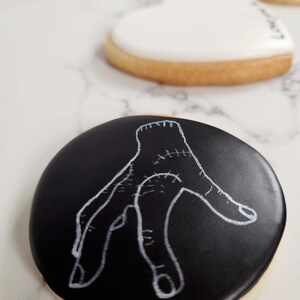 Wednesday Sugar Cookies, Valentine's Day Cookies, Addams Family - Etsy