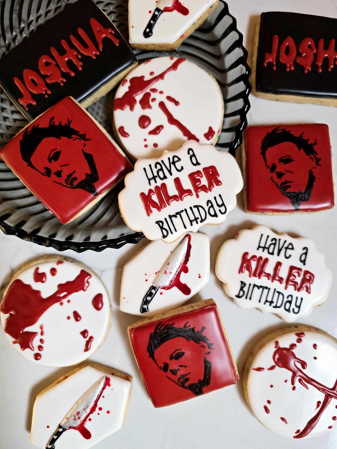 Michael Meyers Sugar Cookies, Horror Movie Birthday Sugar Cookies ...