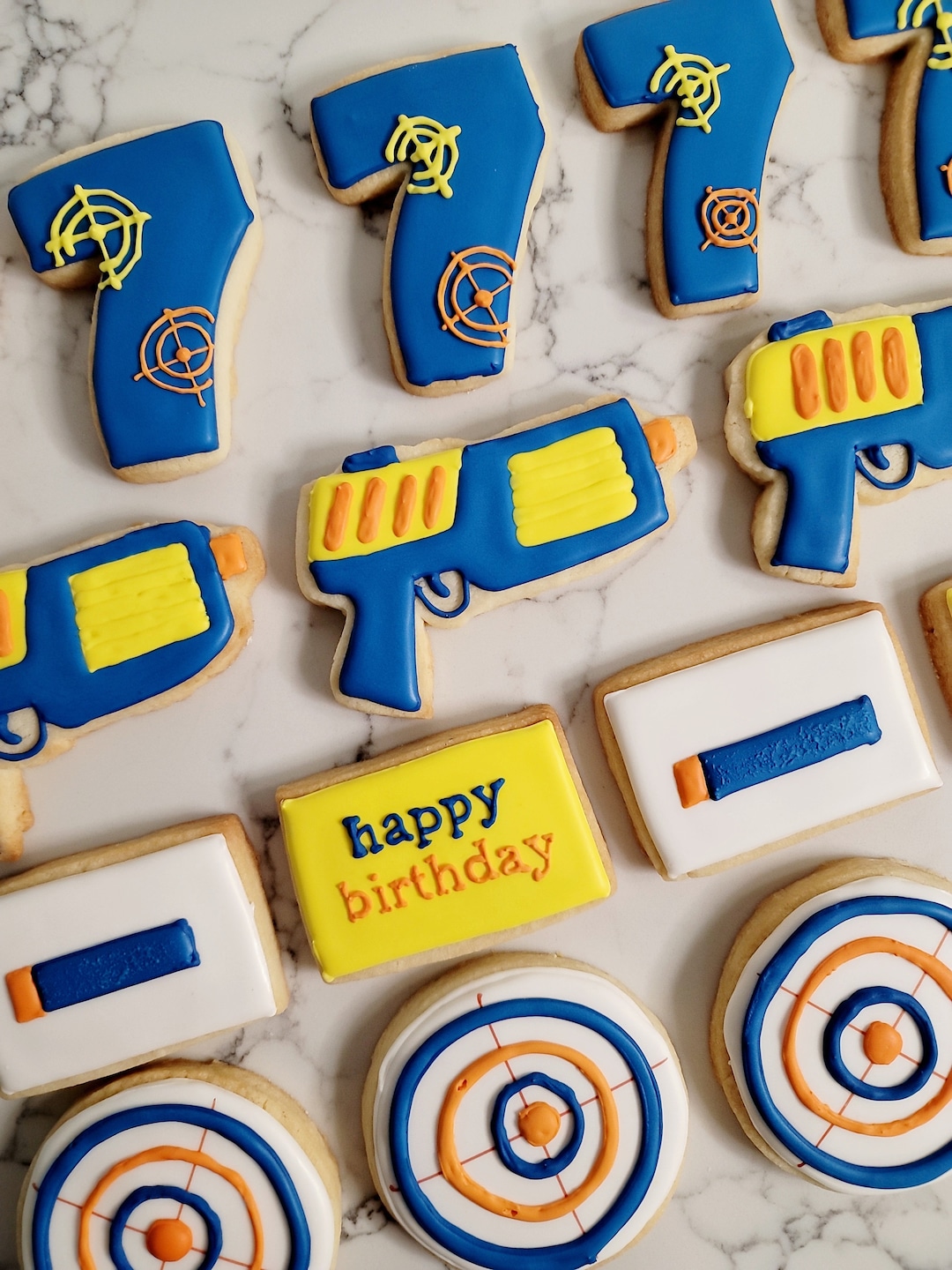 Nerf Gun Sugar Cookies, Boy Birthday Cookies - Etsy