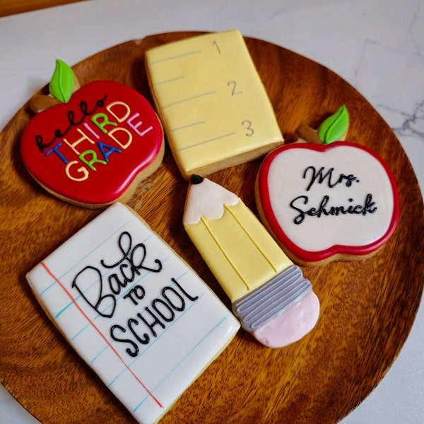 Back to School Cookies - Etsy