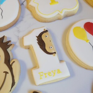 Curious George Sugar Cookies, Birthday Cookies - Etsy