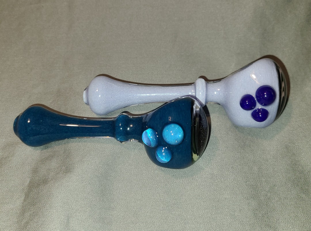 Frit Glass Spoon With Dychro and UV Reactive Glass on the Tip. - Etsy