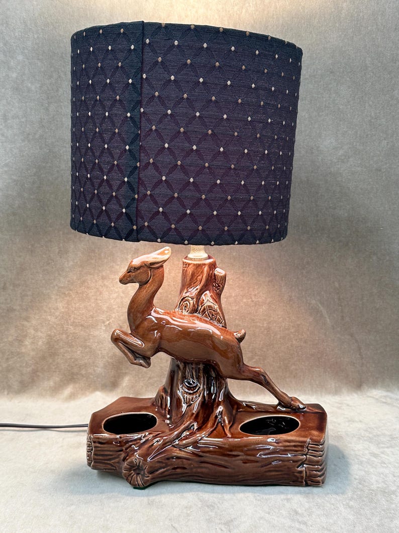 Leaping Doe MCM Lamp - Etsy