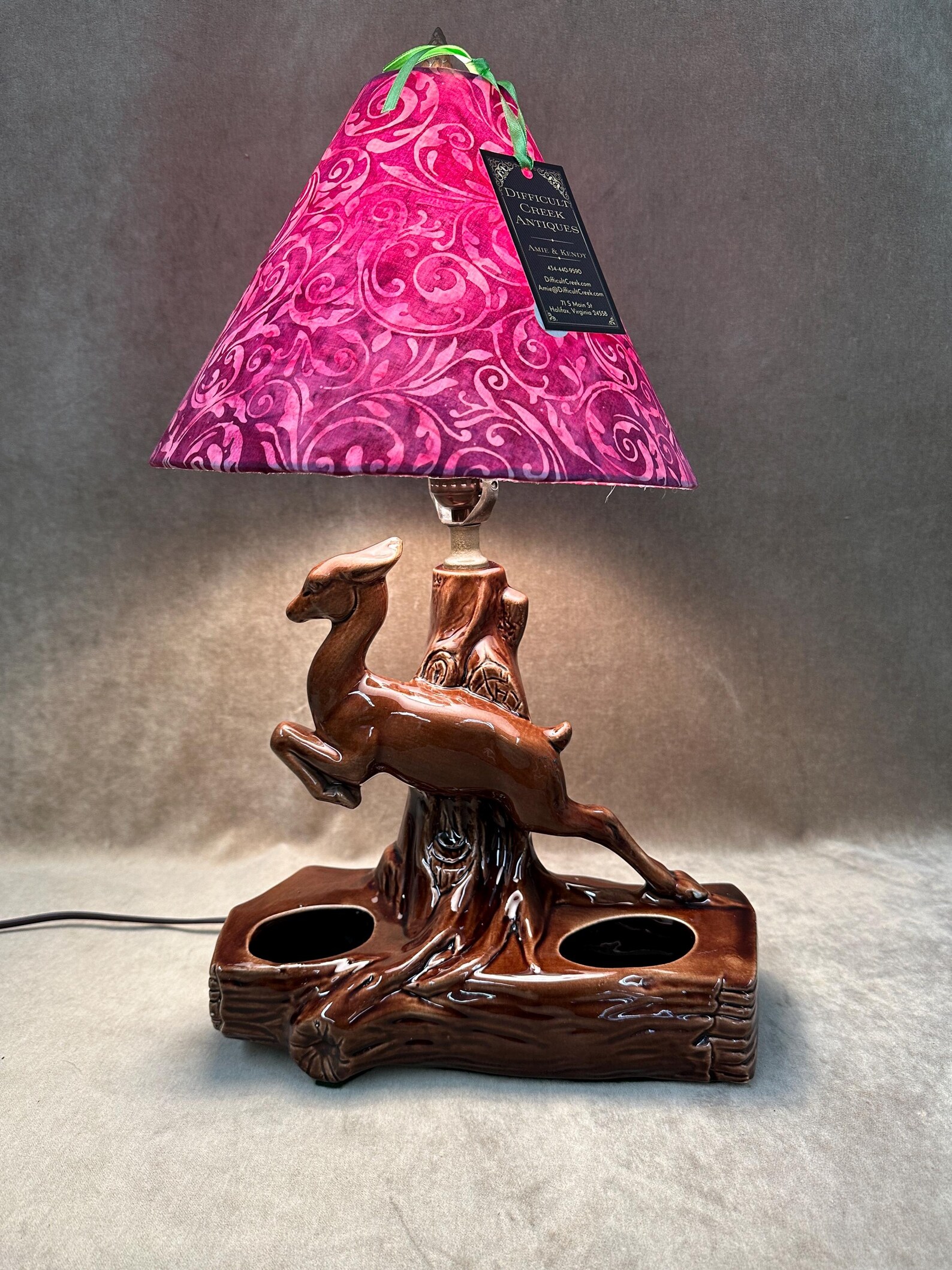Leaping Doe MCM Lamp - Etsy