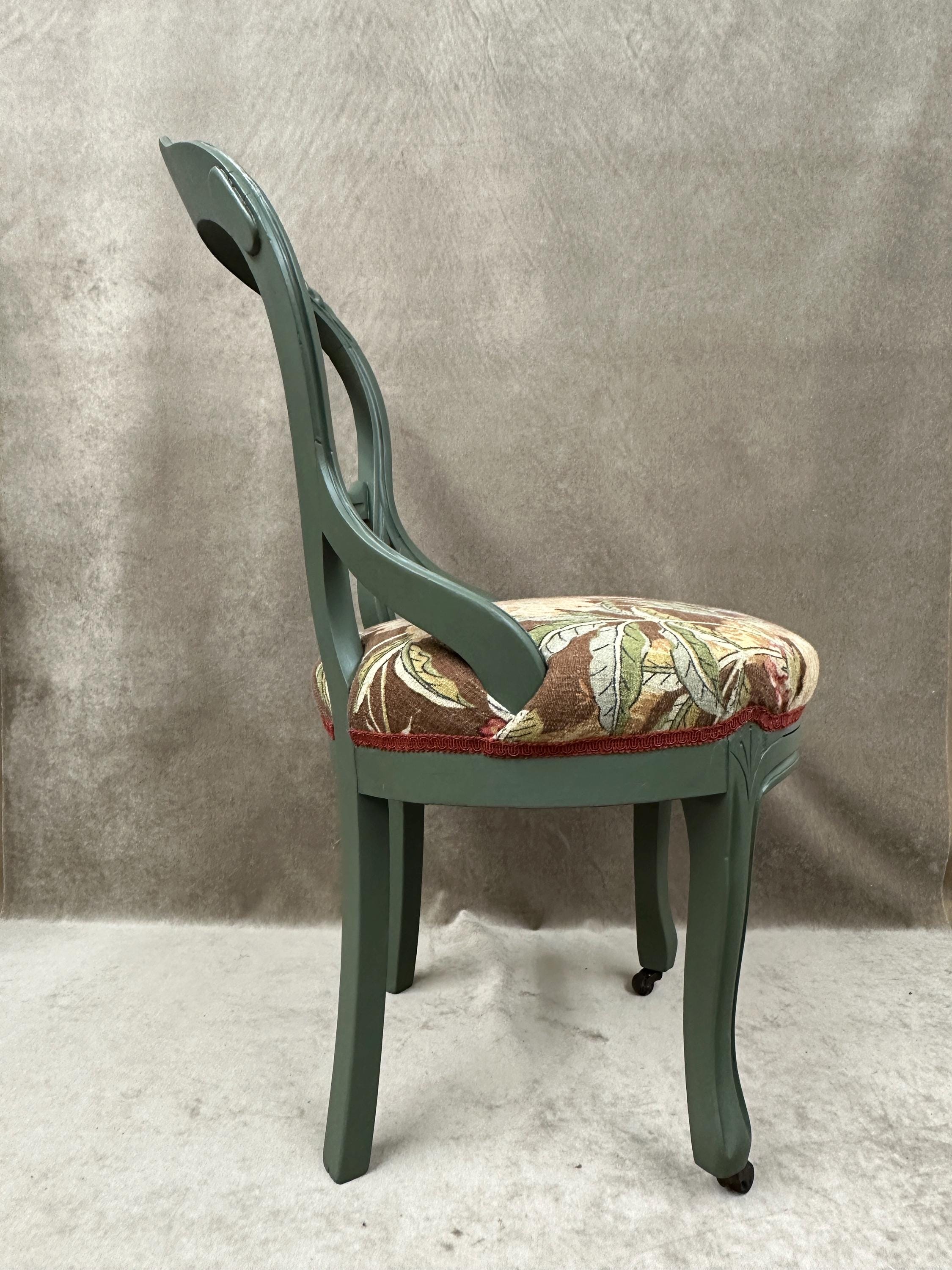 Floral Balloon Back Chair - Etsy