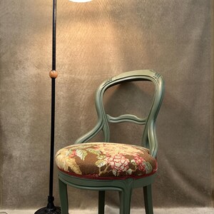 Floral Balloon Back Chair - Etsy
