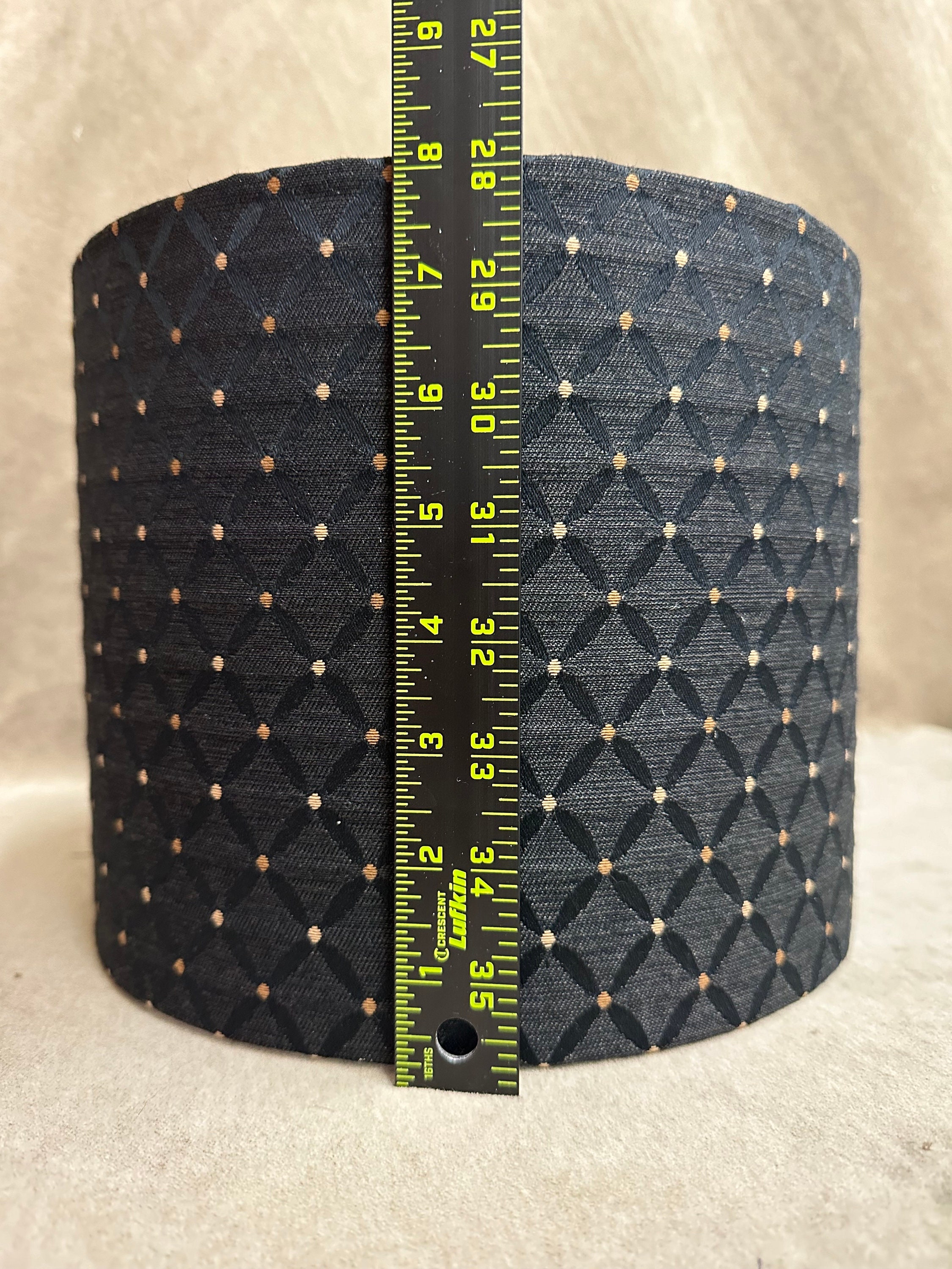 Black and Gold Diamond Textured Lamp Shade - Etsy