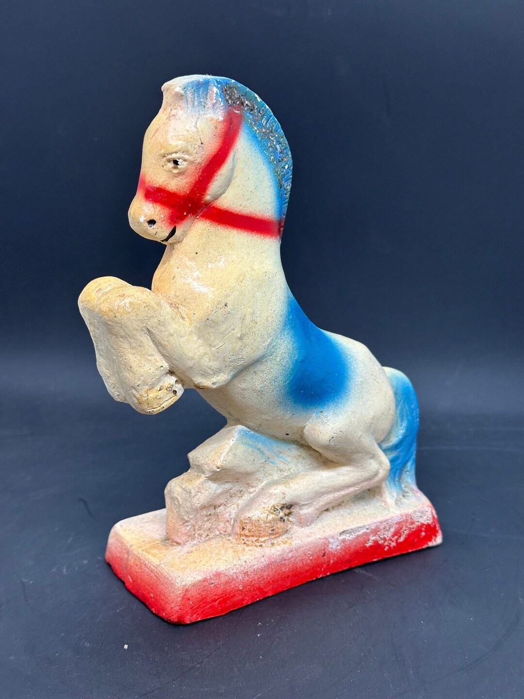 Chalkware Carnival Rearing Horse - Etsy