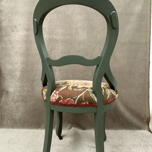 Floral Balloon Back Chair - Etsy