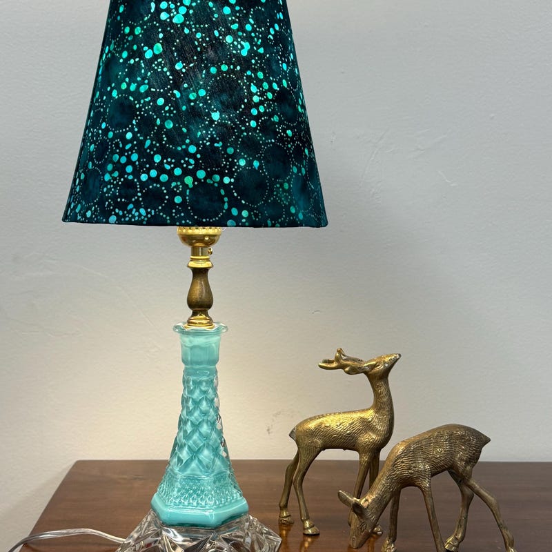 Turquoise Table Lamp - Etsy
