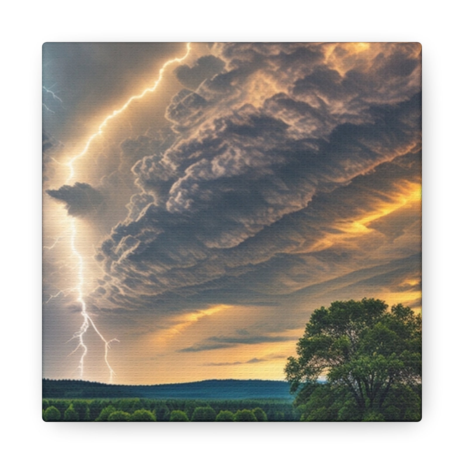 Lightning Strike Canvas Gallery Wraps - Etsy