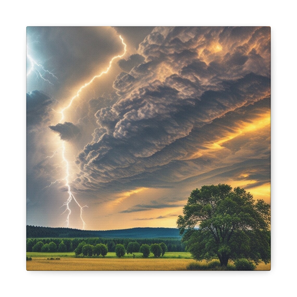Lightning Strike Canvas Gallery Wraps - Etsy