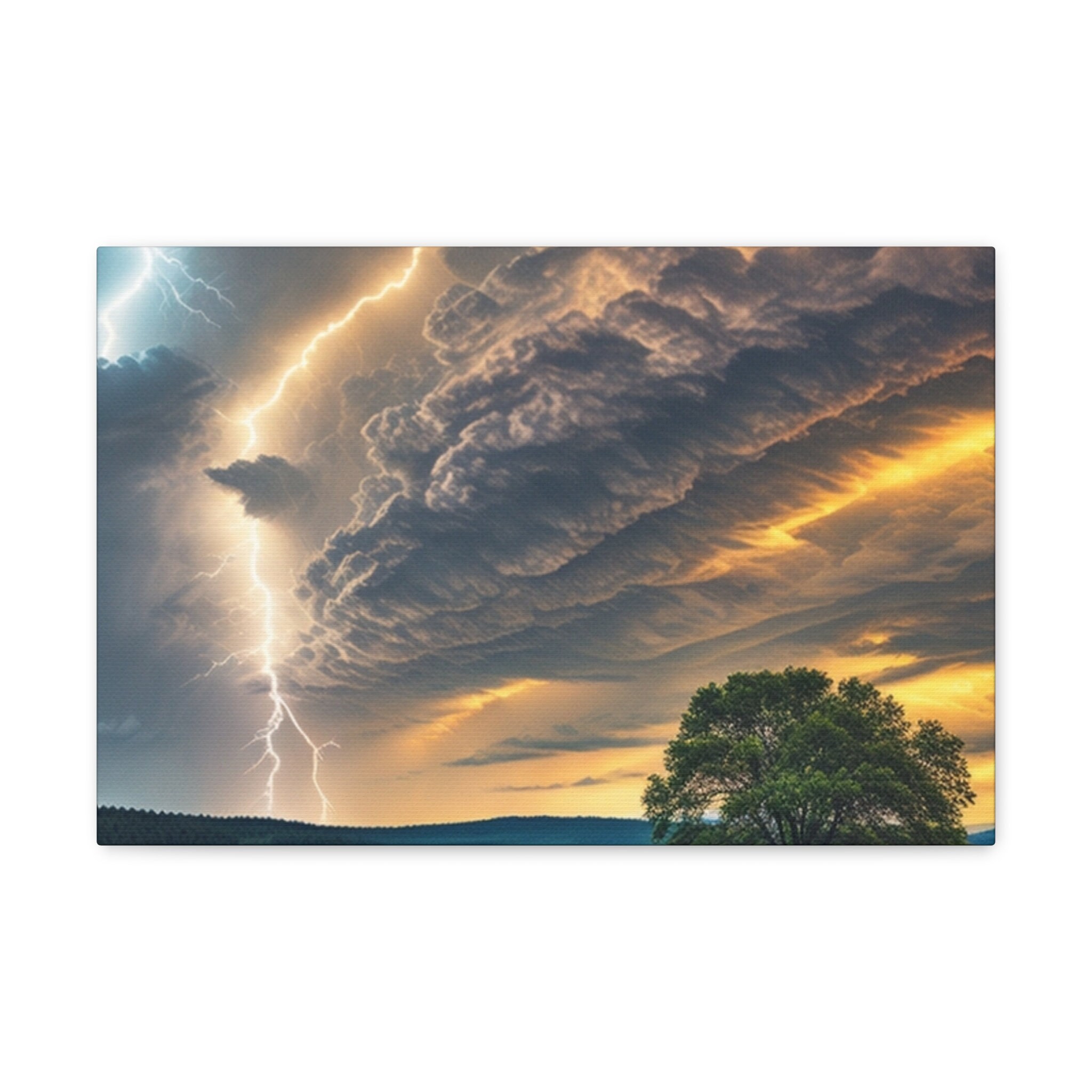 Lightning Strike Canvas Gallery Wraps - Etsy
