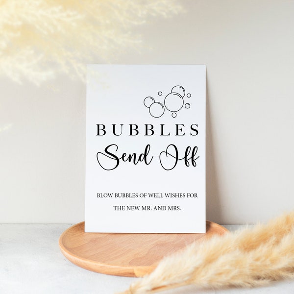 Bubble Send off Sign - Etsy