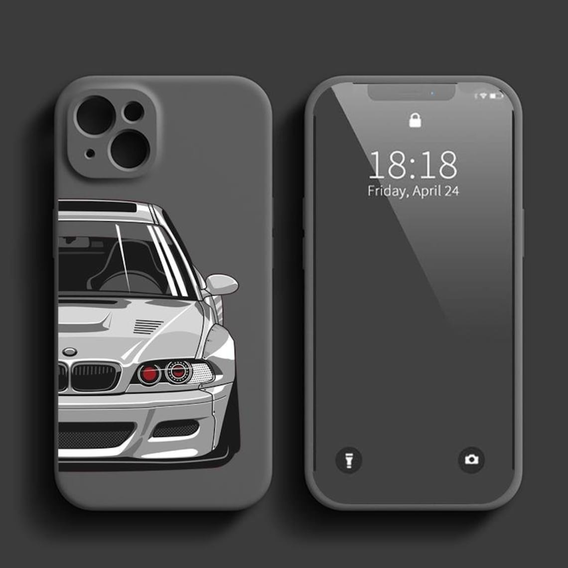 Custom iPhone 15 Cover With BMW E46 Illustration - Timeless Elegance ...
