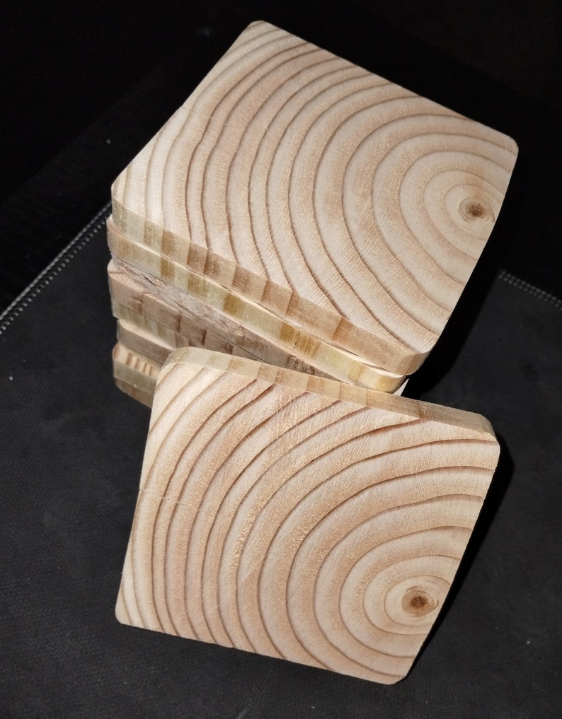 Small Wood Blocks for DIY ''4x4x1/2 Pkg of 10 or 20 - Etsy