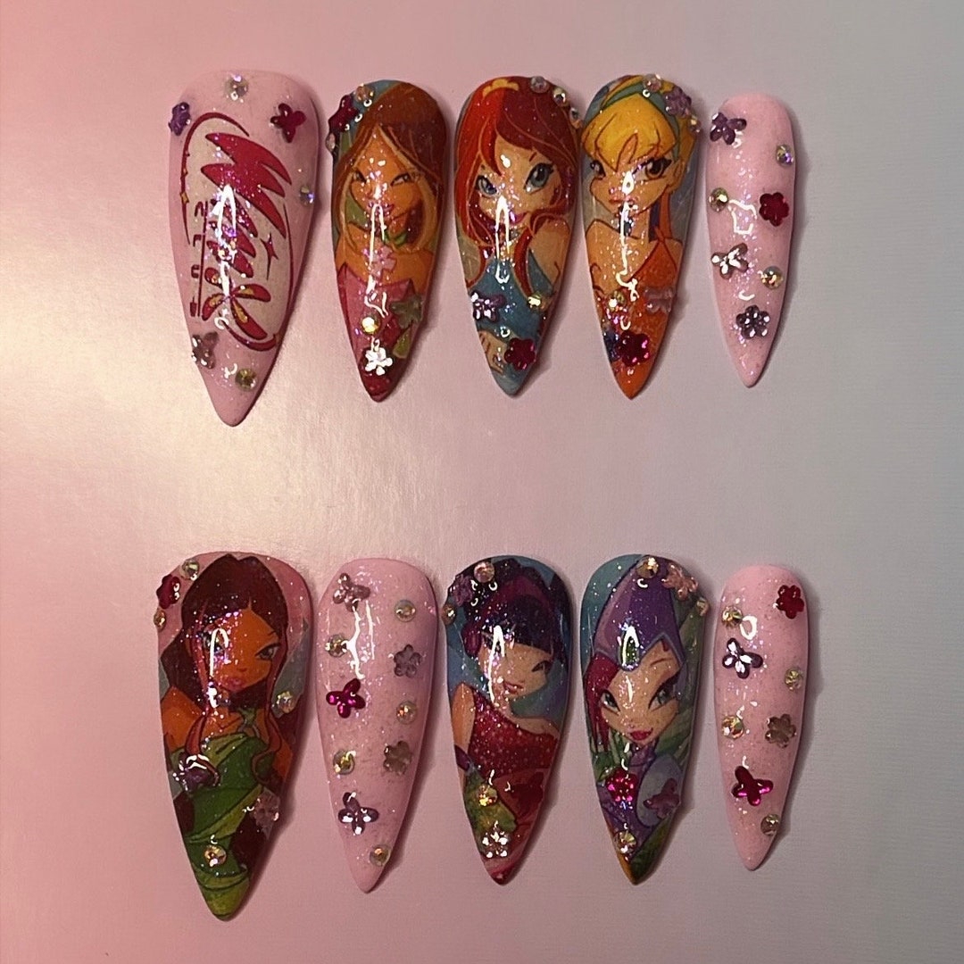 Winx Press on Nails - Etsy