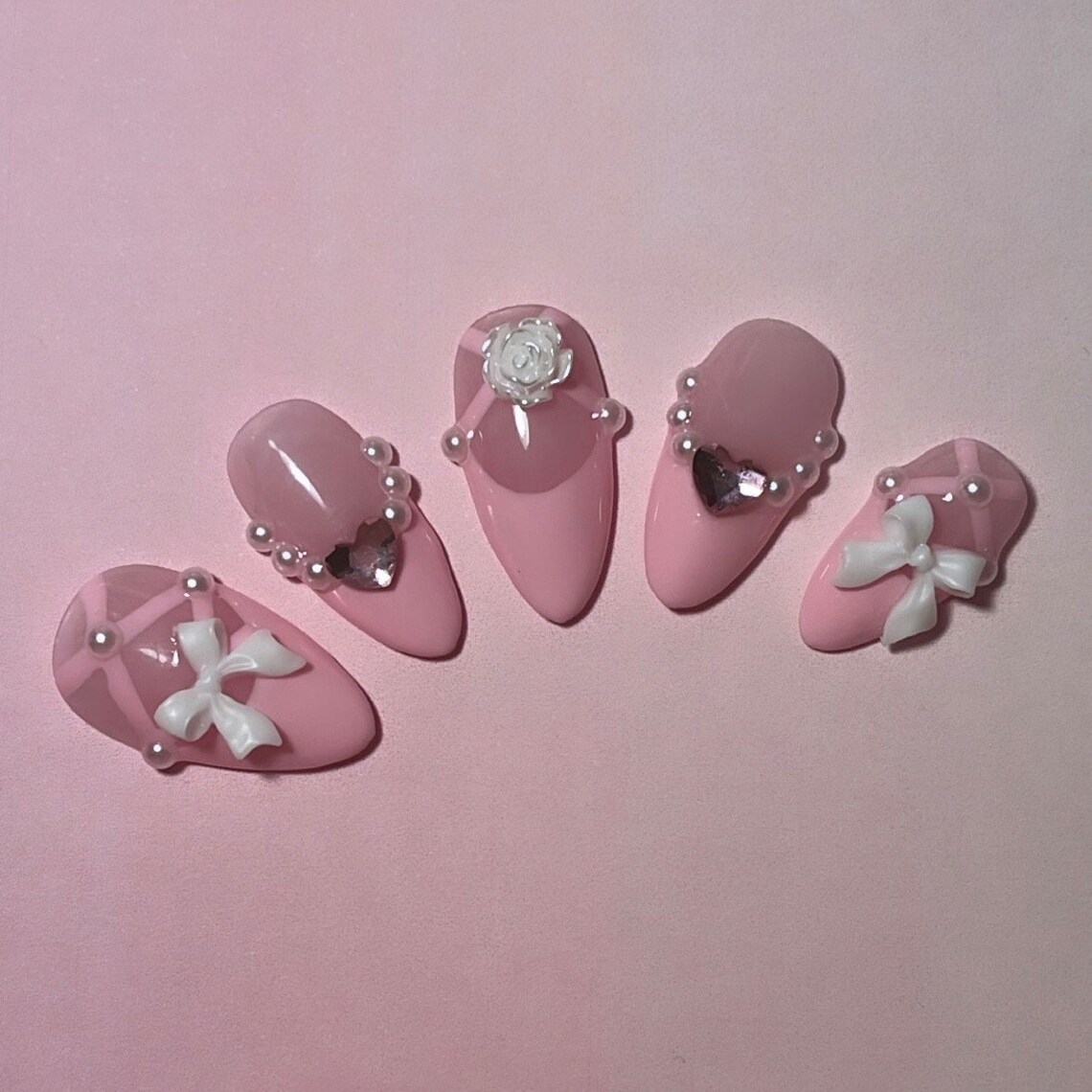 Balletcore Press on Nails - Etsy