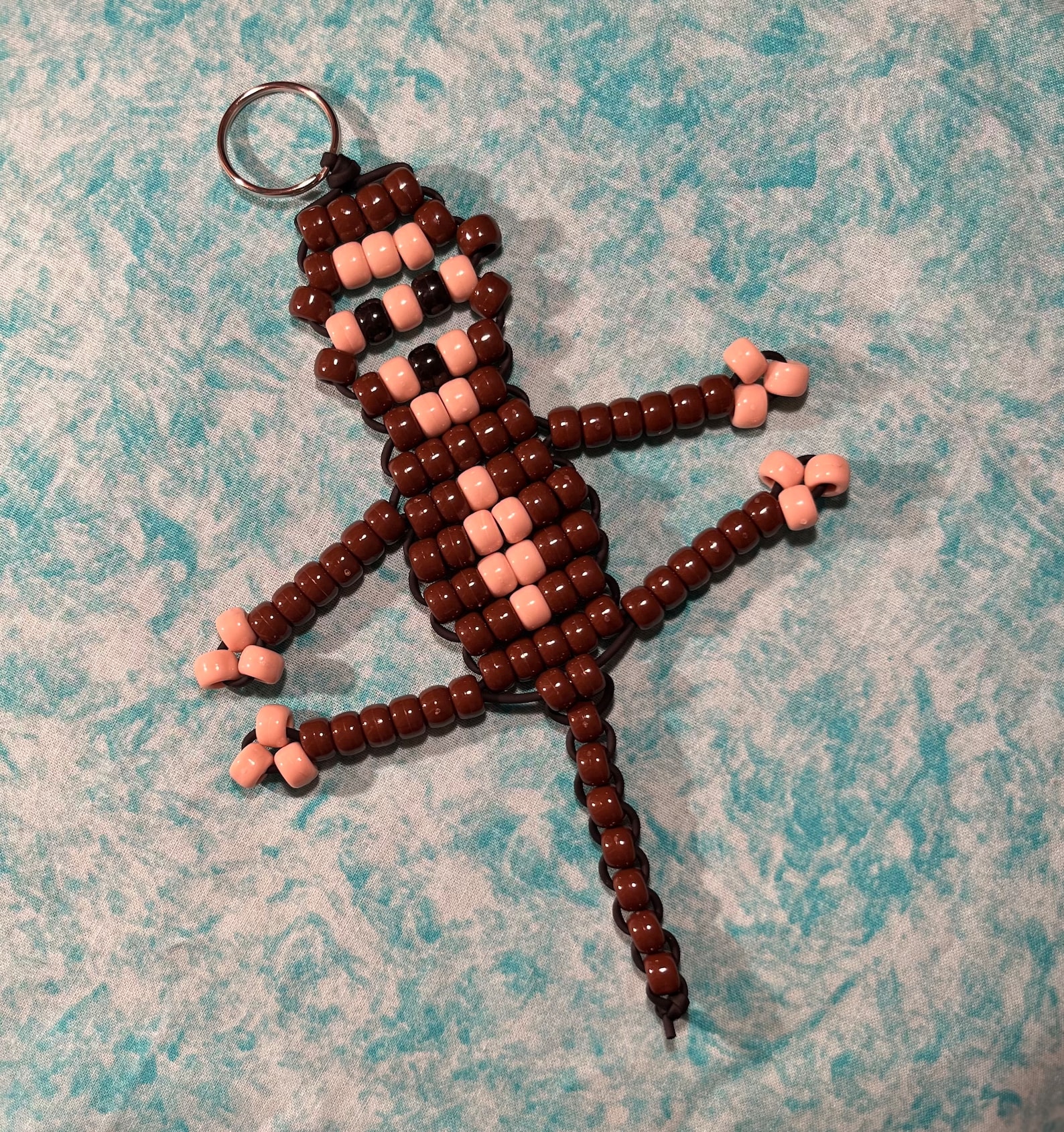 Monkey Pony Bead Keychain - Etsy