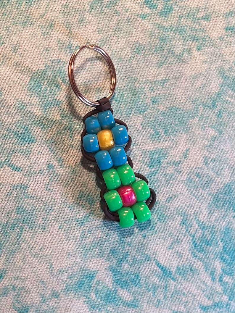 Two Flower Key Chain - Etsy