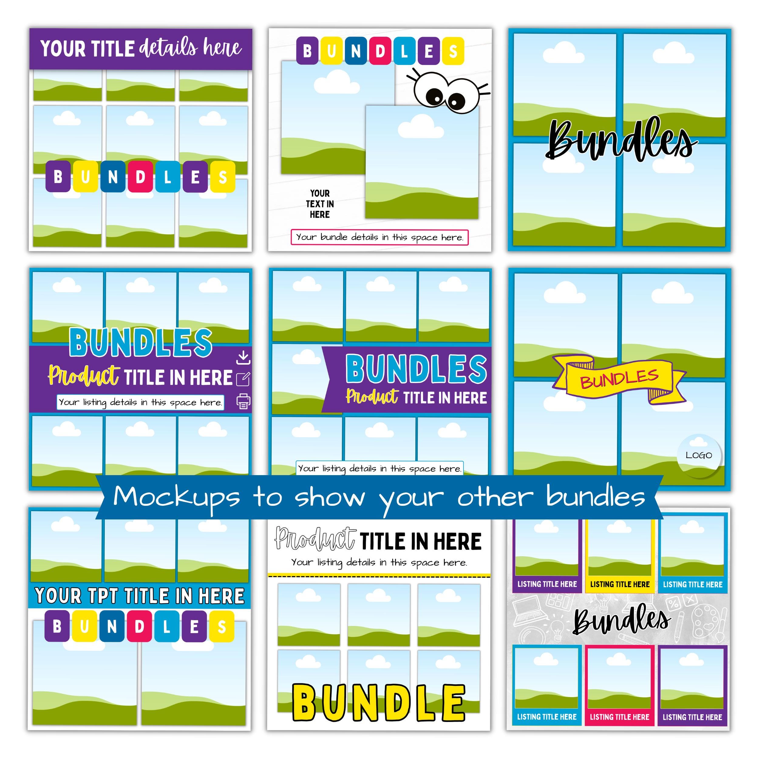 Teachers Pay Teachers, Digital Seller Mockup Bundle, Editable Canva ...