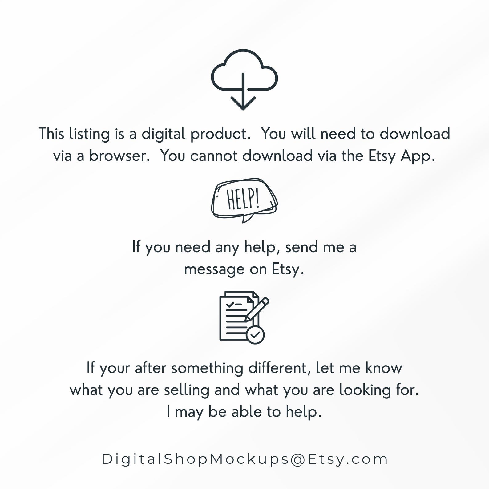 Printing Size Digital Downloads, Guide and Instructions Printable ...