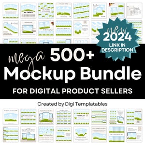 Landscape Affirmation Card Mockup, 6x4 Inch Printable, Digital Listing ...