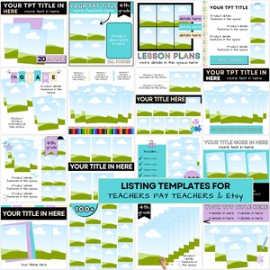 Teachers Pay Teachers, Digital Seller Mockup Bundle, Editable Canva ...