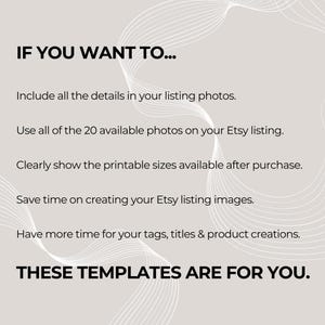 Printing Size Digital Downloads, Guide and Instructions Printable ...