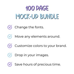 Mockup Digital Product Listing TPT Seller, Colorful Etsy Shop Template ...