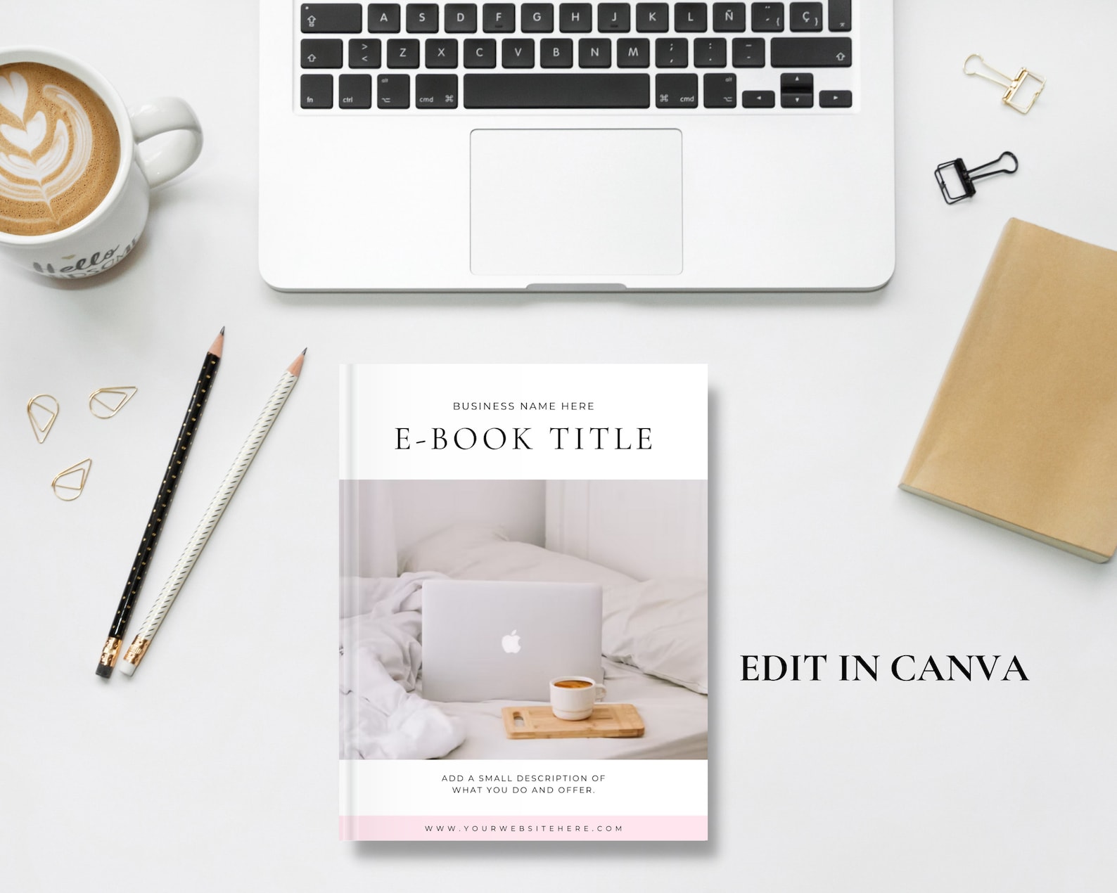 Editable Ebook Template, Small Business Canva Ebook Template, A4 and US ...