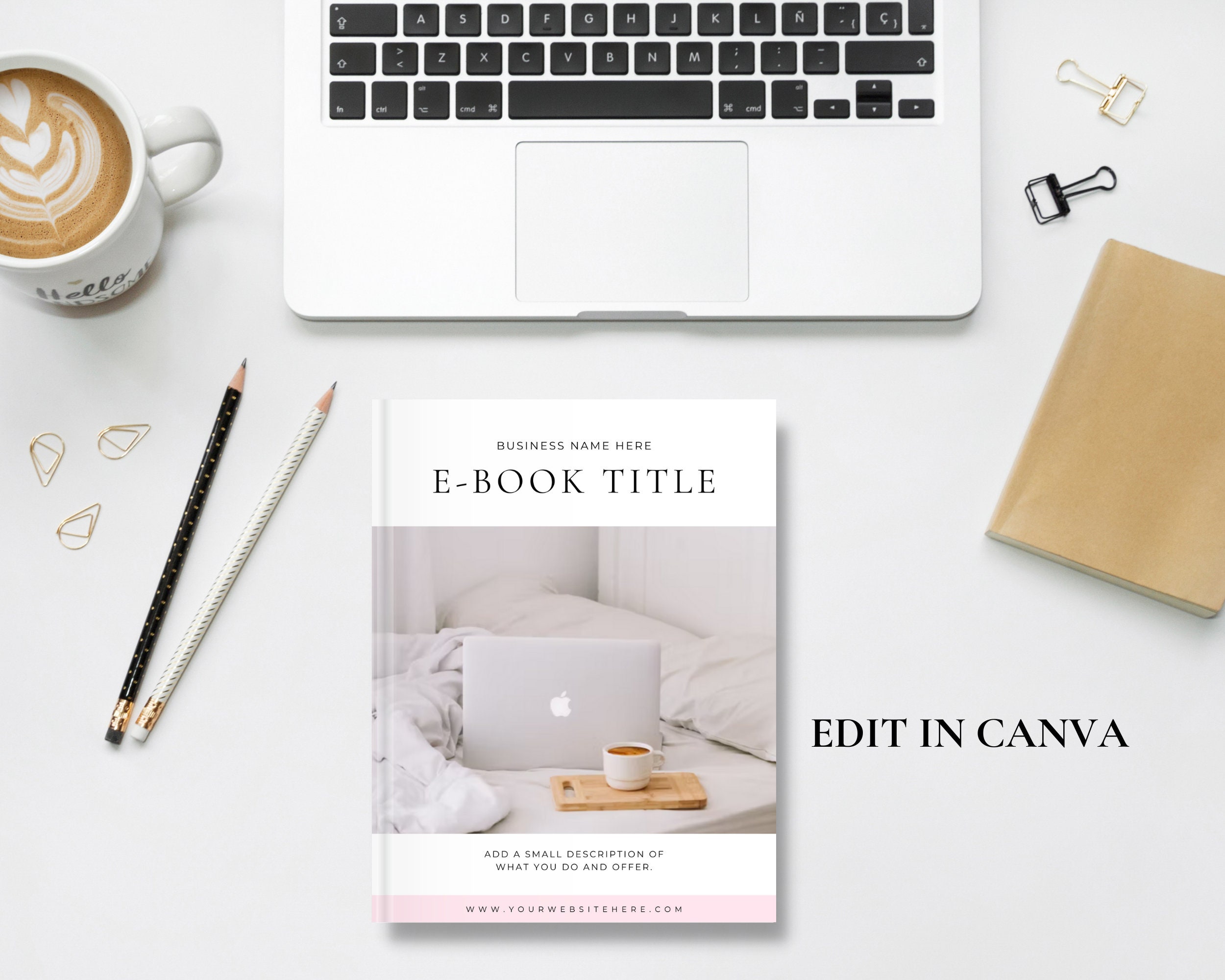 Editable Ebook Template, Small Business Canva Ebook Template, A4 and US ...