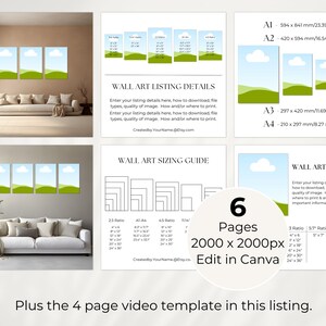 Wall Art Size Guide Mockup Canva, All Ratio Mockup, Video Mockup ...