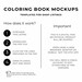Coloring Book Display, Canva Coloring Book Mock Up, Downloadable Mockup ...