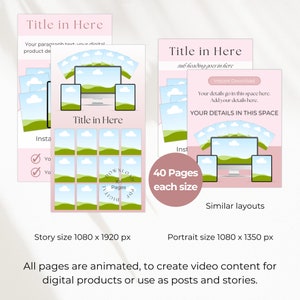 Mockup Video Template, Tiktok Video Digital Product Seller, Social ...