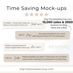 Mockup Digital Product Listing TPT Seller, Colorful Etsy Shop Template ...