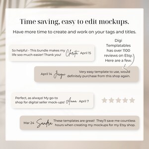 Landscape Affirmation Card Mockup, 6x4 Inch Printable, Digital Listing ...