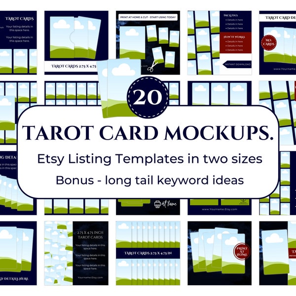 Printable Oracle Cards Template - Etsy