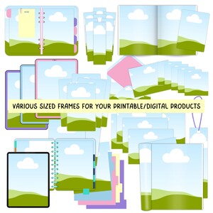 Mockup Digital Product Listing TPT Seller, Colorful Etsy Shop Template ...