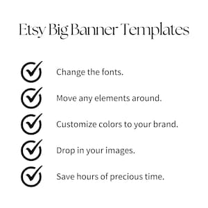 Etsy Digital Shop Big Banner Template, Downloadable Canva Mockup Bundle ...