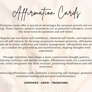 Landscape Affirmation Card Mockup, 6x4 Inch Printable, Digital Listing ...