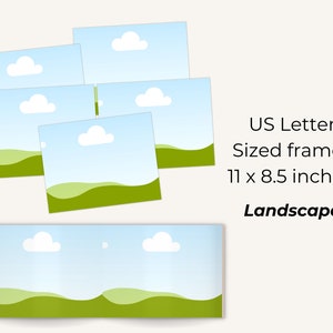 Landscape Paper Animated Video Mockup, Etsy Listing Video, Animated ...