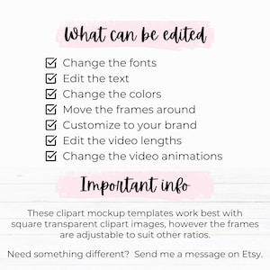 Clipart Mockup Bundle, PNG Mockup Canva, Digital Etsy Shop Listing ...